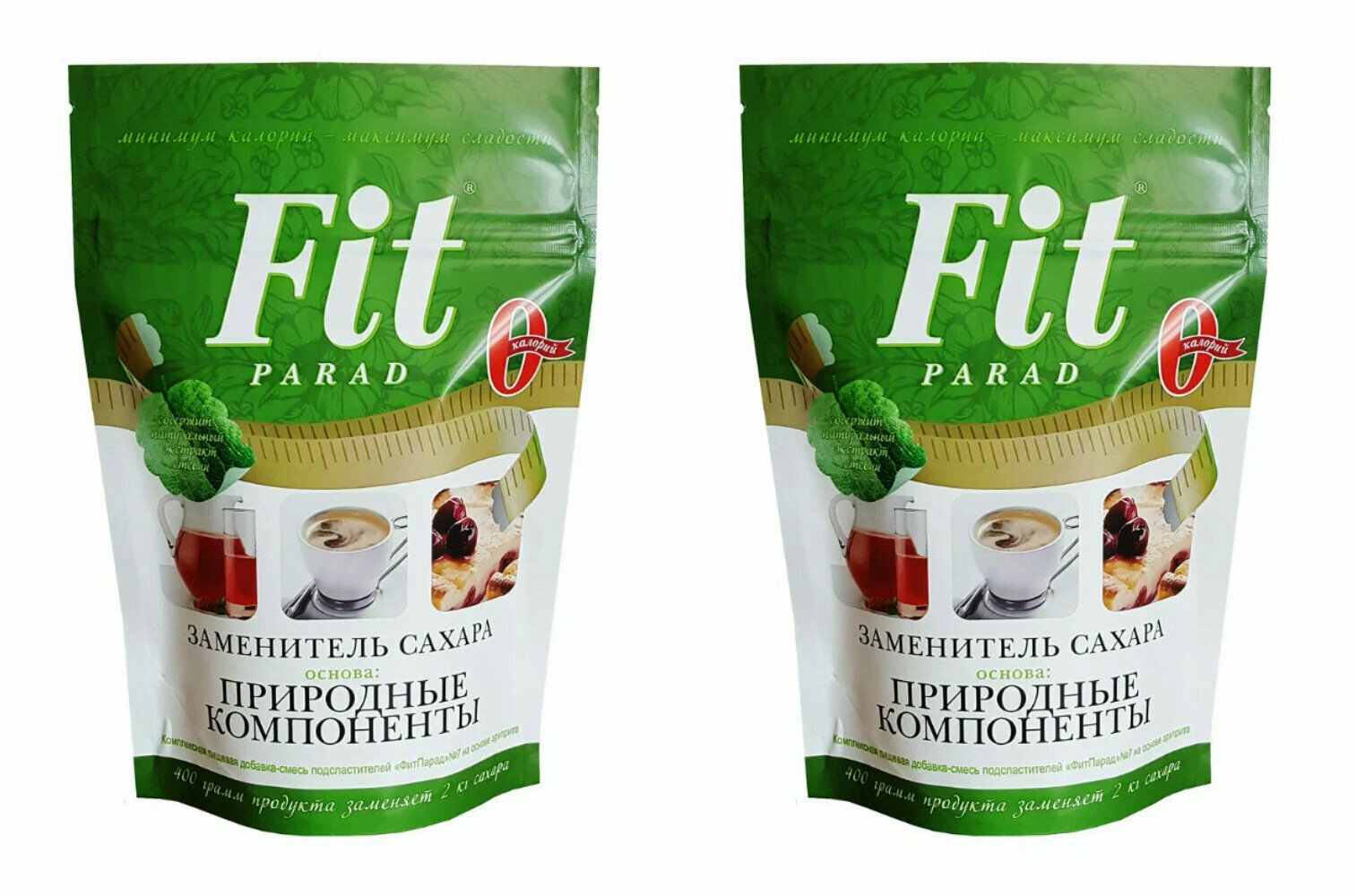 Заменитель сахара Фит Парад № 7 Смесь на основе эритрита и стевии, 500 гр, 2 уп.