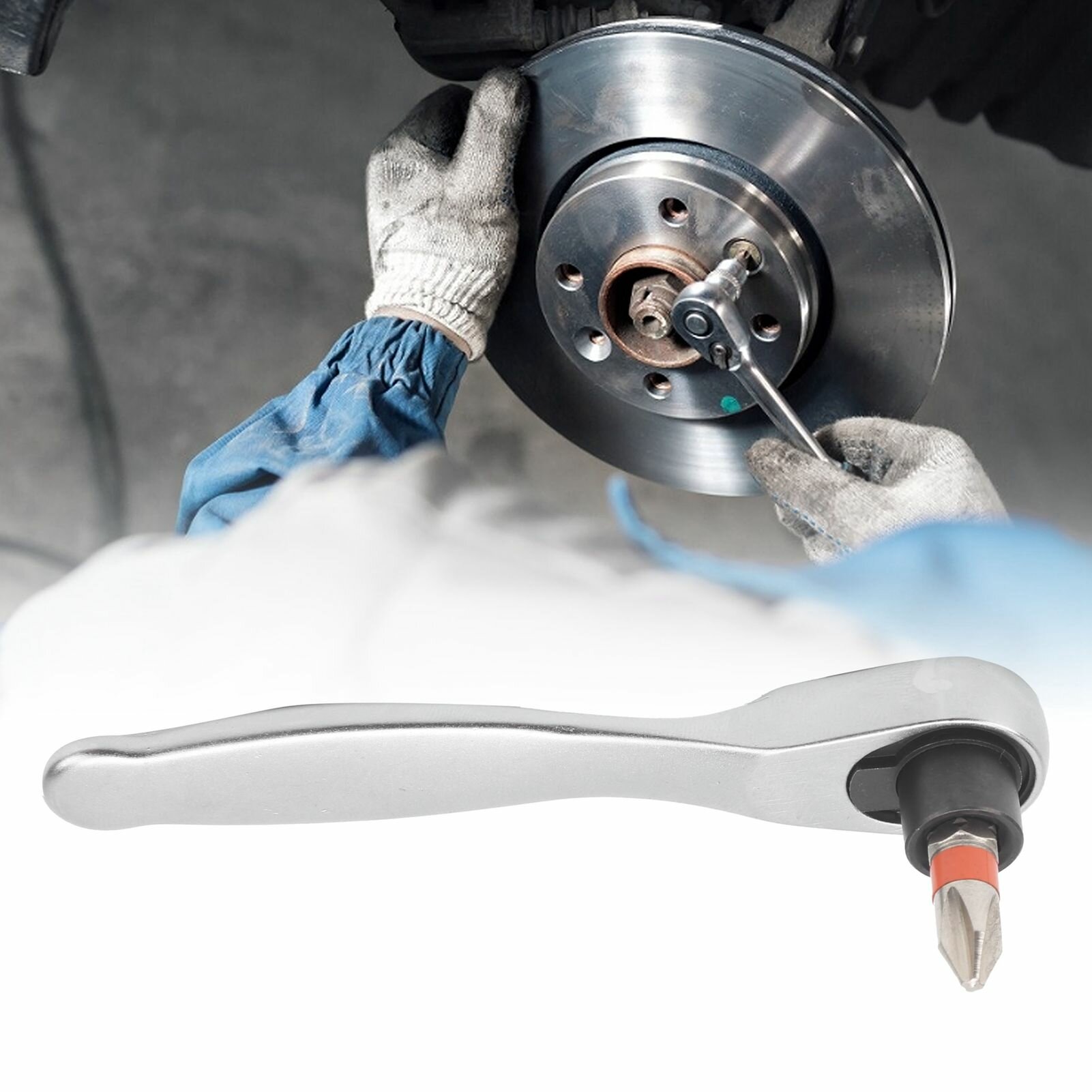 4шт Комплект Гаечных Ключей С Храповиком 45 Стальной Материал Многомодельная Отвертка Бит Комплект Ручка Инструмент Для Ремонта