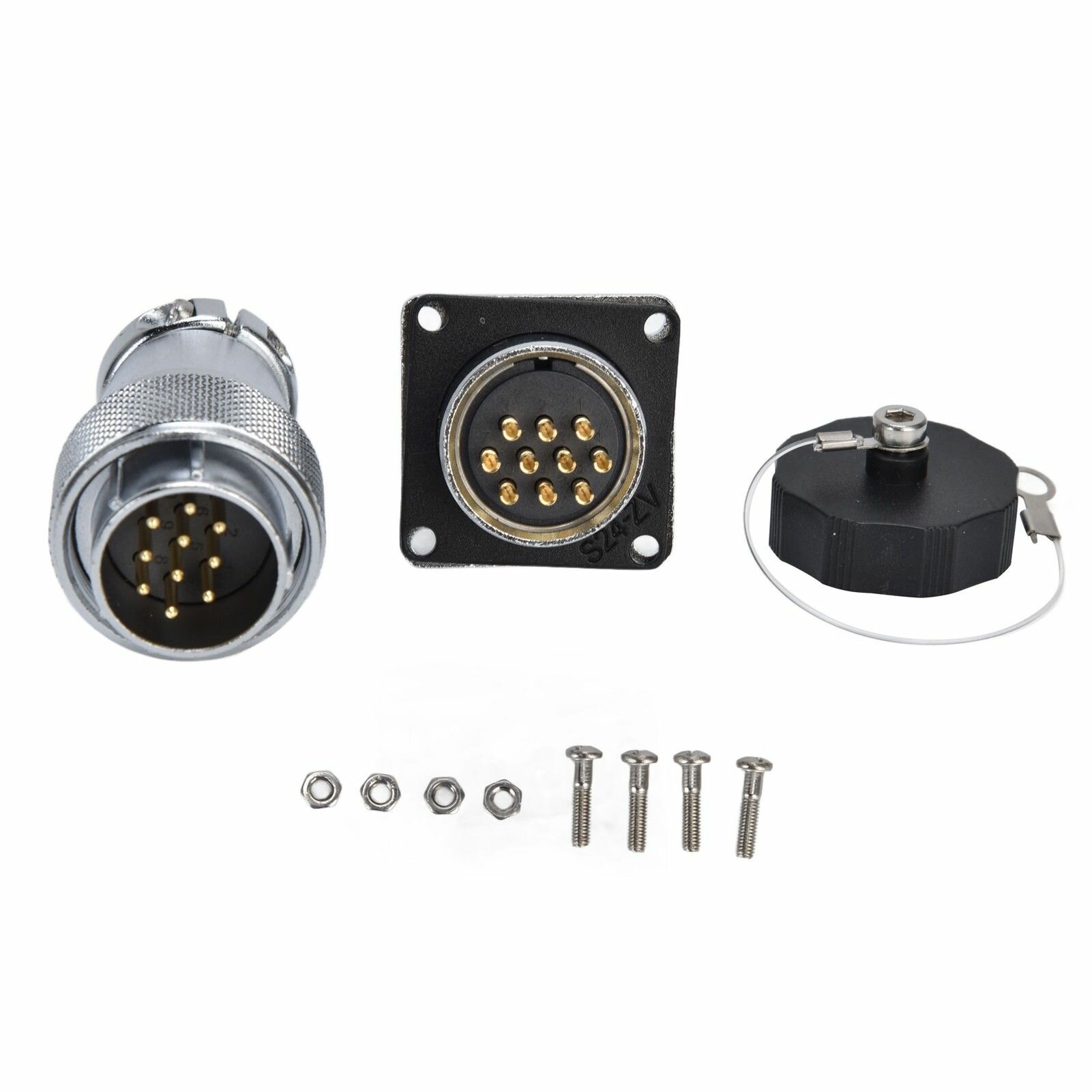 500 В WS24 Авиационный разъем Водонепроницаемый разъем питания для авиационной розетки