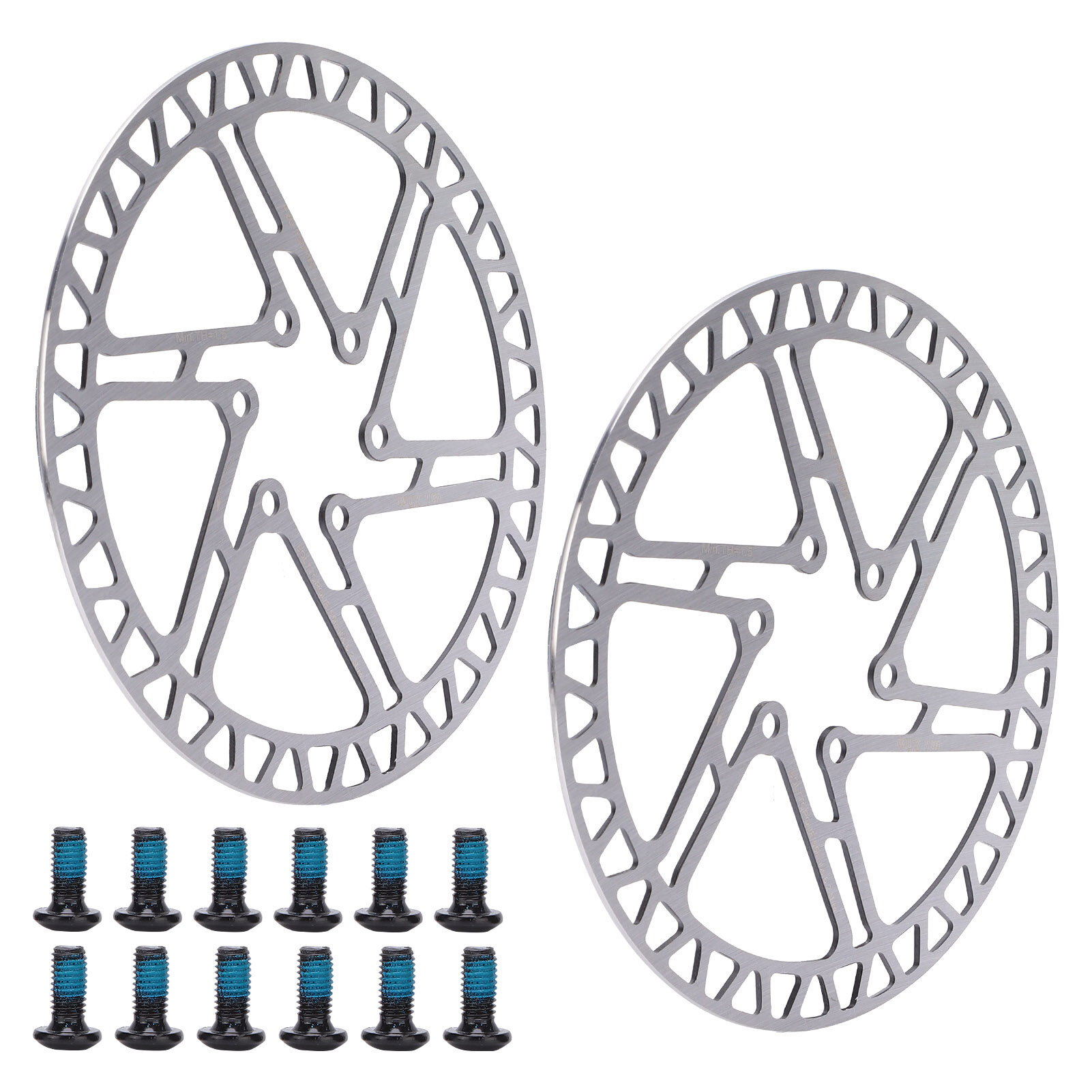 160-миллиметровый дисковый дисковый дисковый диск, износостойкий велосипедный тормозный диск, включает в себя болт для легкой установки, высококачественная прокладка тормозного блюда для безопасной езды