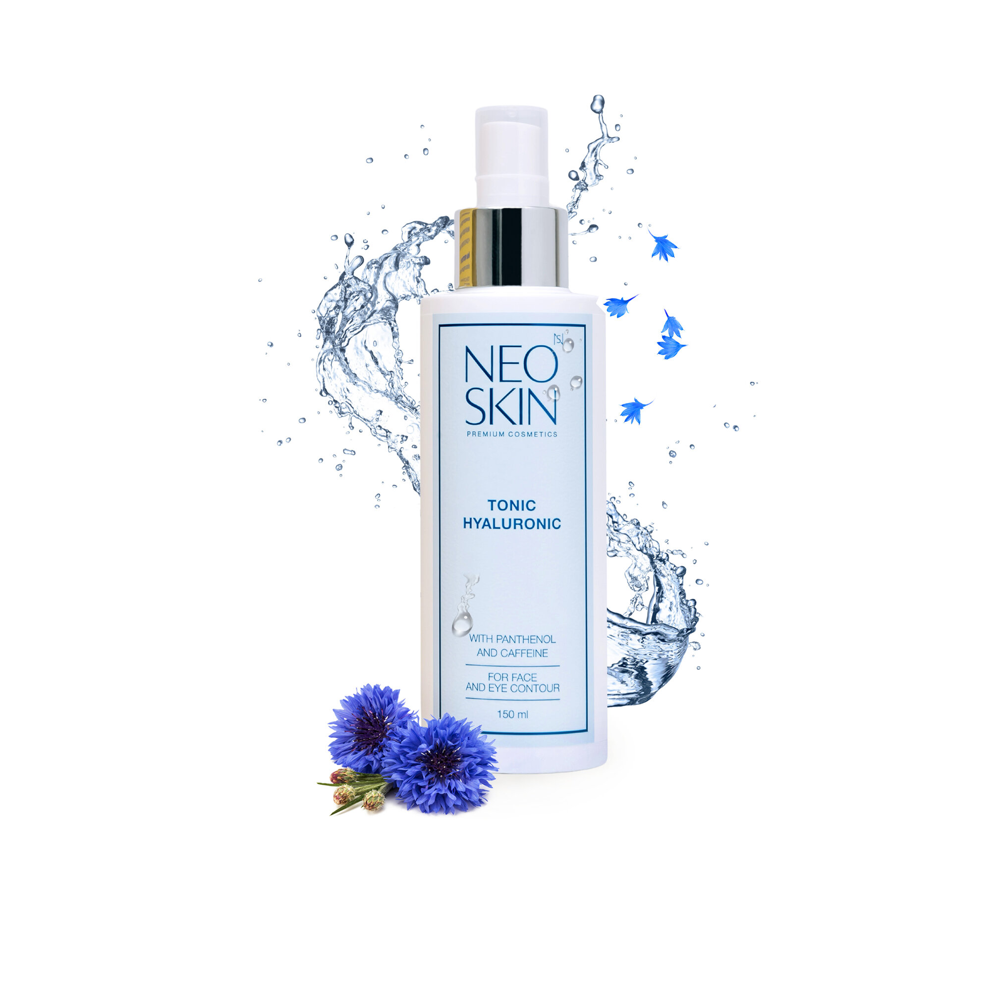 Тоник для лица и глаз увлажняющий, с кофеином, ниацинамидом и пантенолом, Neo Skin для всех типов кожи (спрей), 150мл