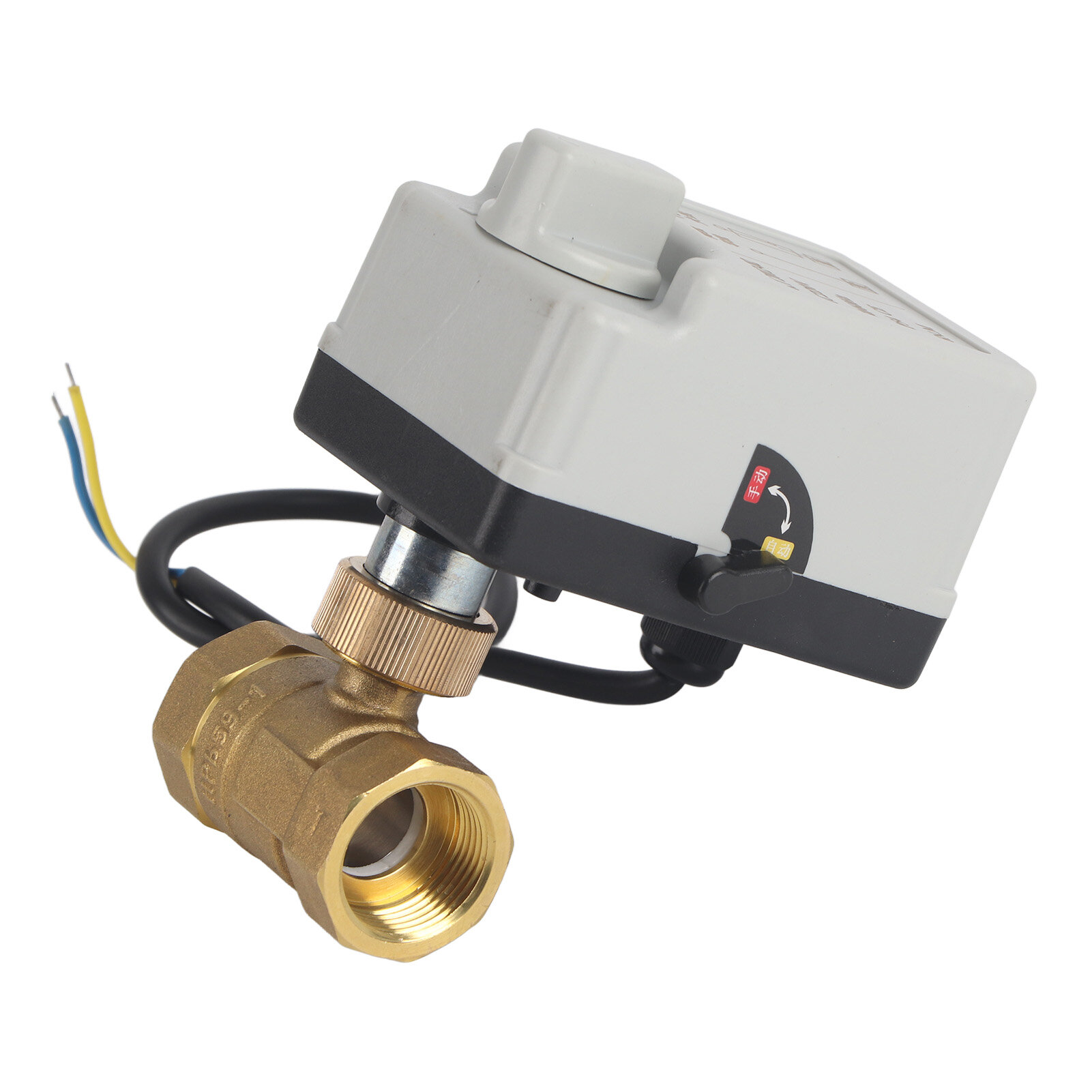 Моторизованный шаровой клапан DN20 с ручным и автоматическим управлением, AC220V, 2-проводной, нормально открытый