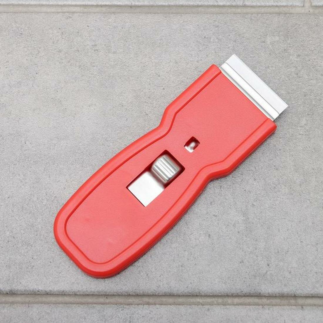 Скребок с лезвием для окон, стен и пола, нержавеющая сталь, пластик