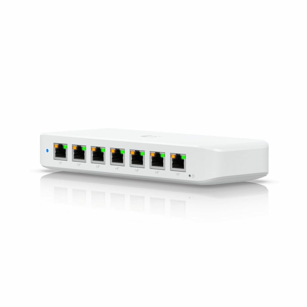 Коммутатор Ubiquiti "UniFi Switch", неуправляемый, PoE, 1Гбит/с, 8LAN-портов