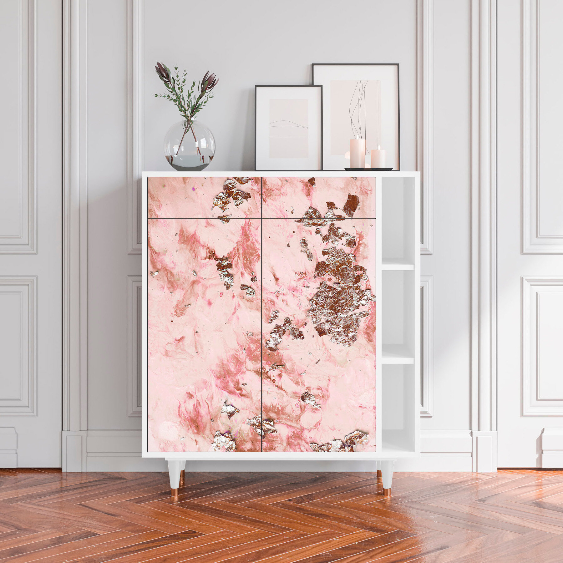 Комод - STORYZ - BS6 Cotton Candy, Размер - 94 x 110 x 41 см, Цвет корпуса - , Белый