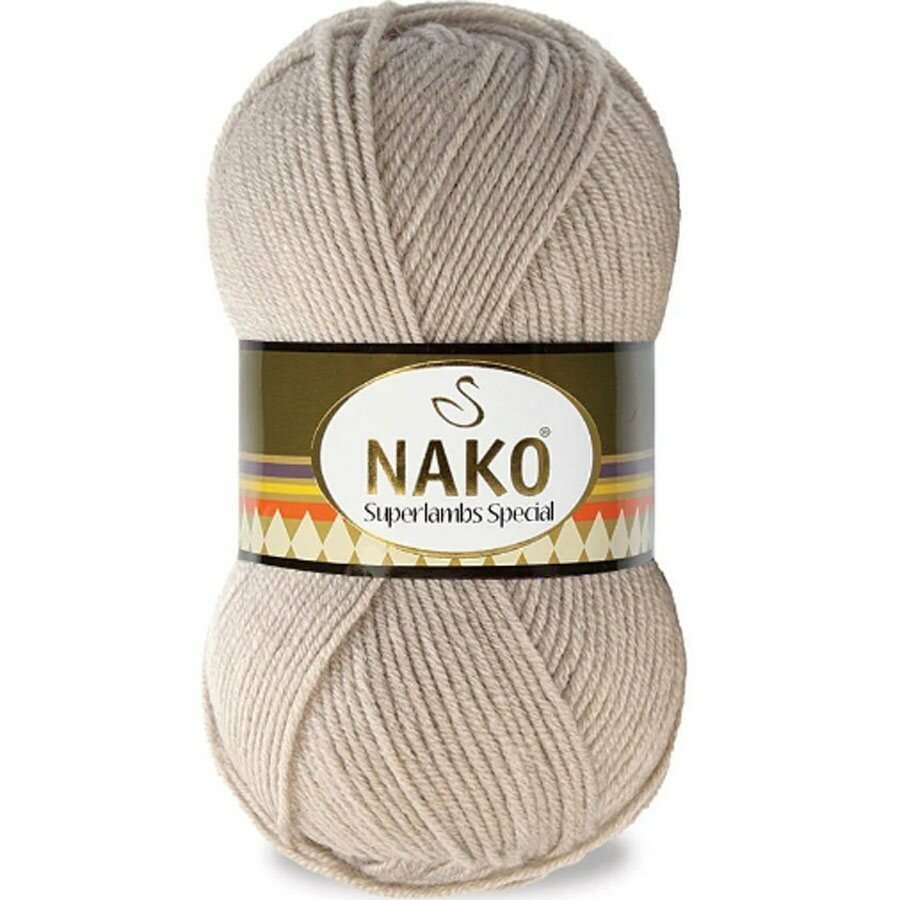 Пряжа Nako SUPERLAMBS SPECIAL 1199 фрез (5 мотков)