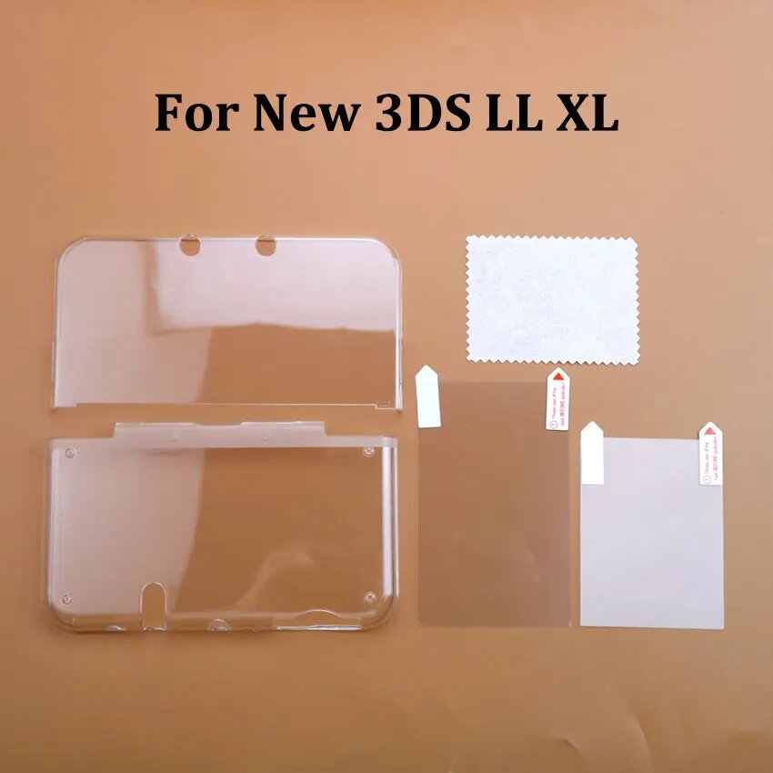 Прозрачный чехол для New 3DS LL 2 в 1