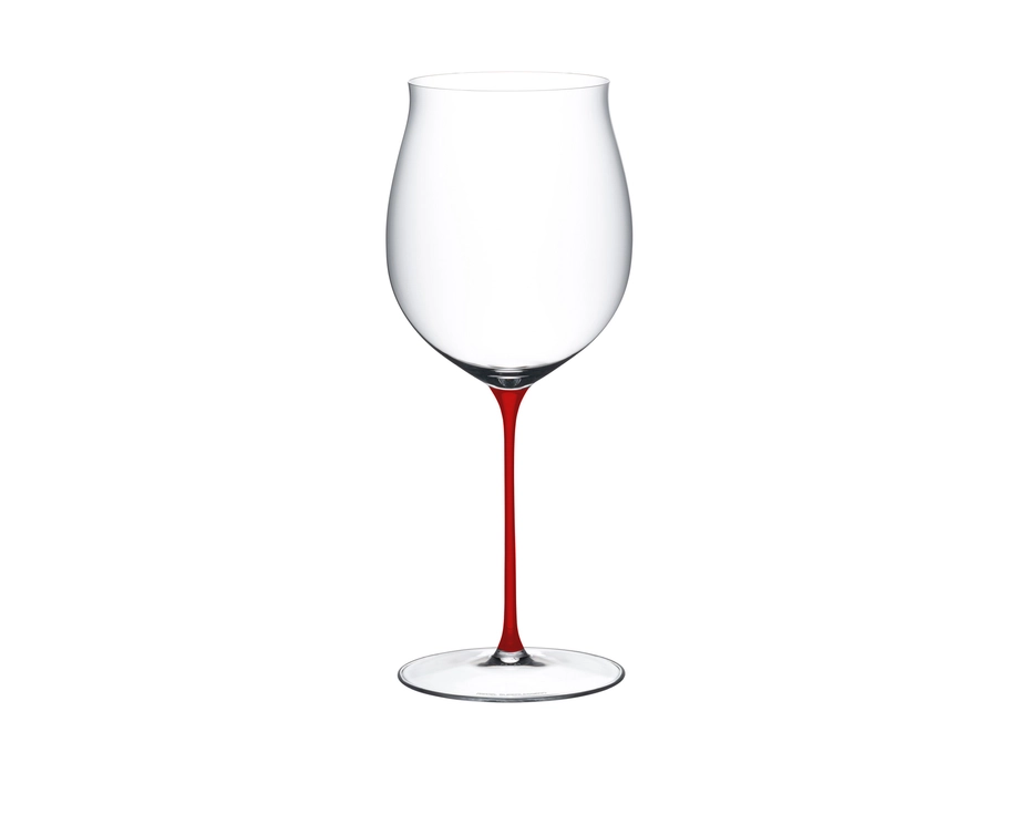Бокал для красного вина Bordeaux Grand Cru 1022 мл, красная ножка, хрусталь, Superleggero, Riedel, Австрия, 6425/16R