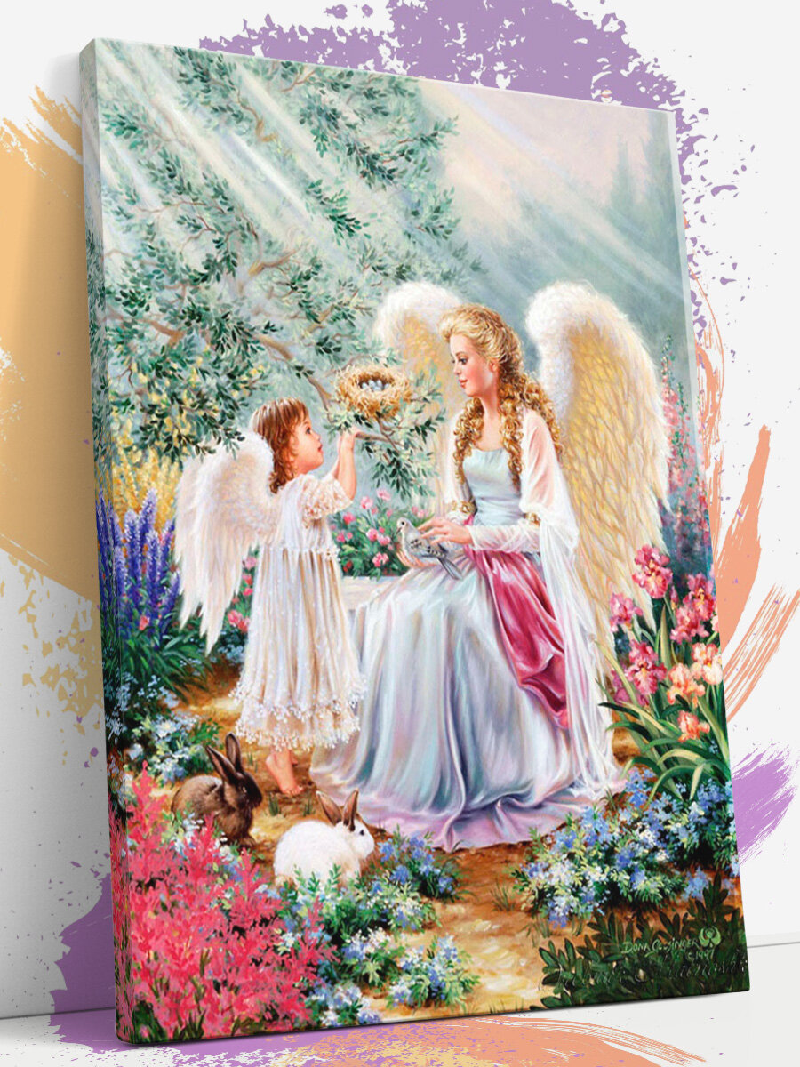 Картина по номерам Раскрасим сами Ангелы