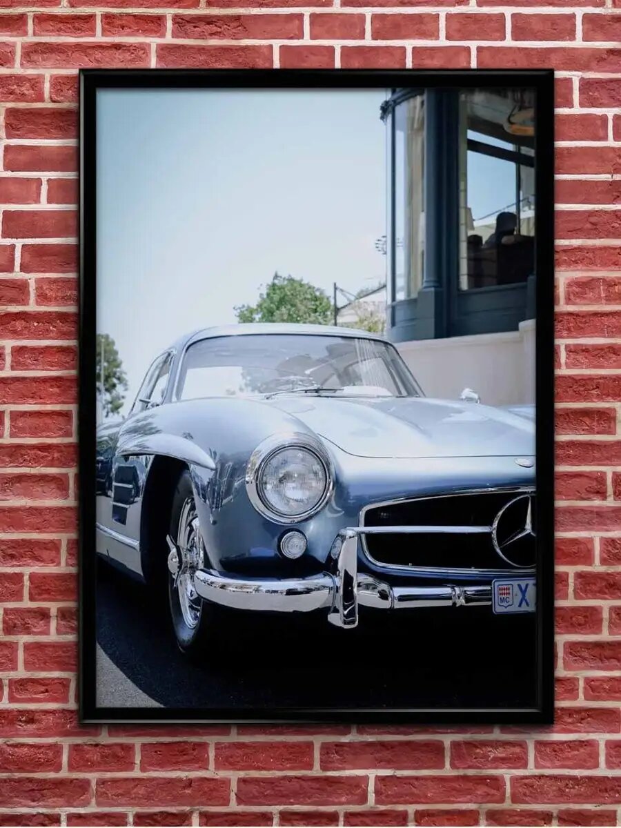 Плакат, Постер Mercedes, А3 (фотопанно, постер на стену)