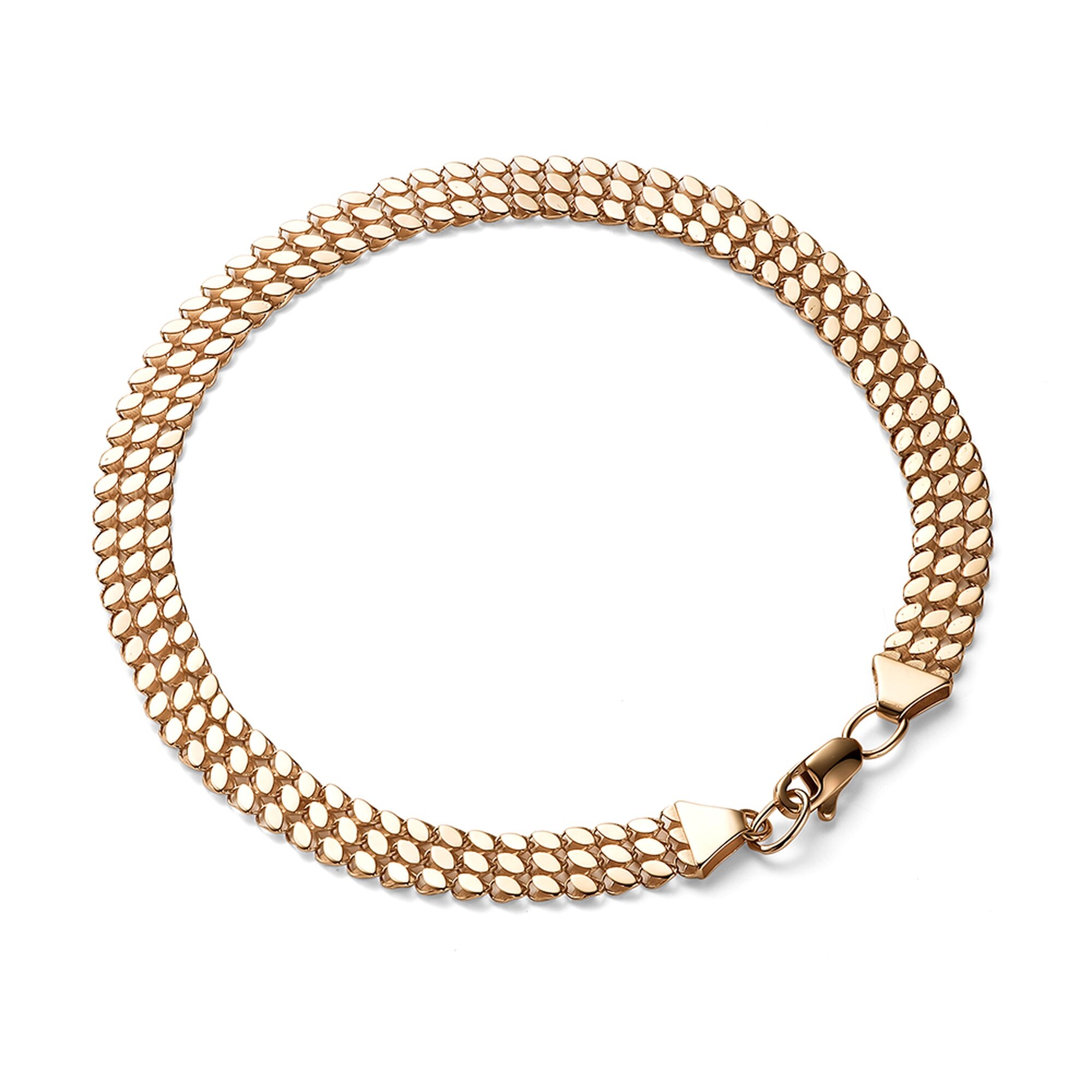 Браслет, красное золото, 585 проба