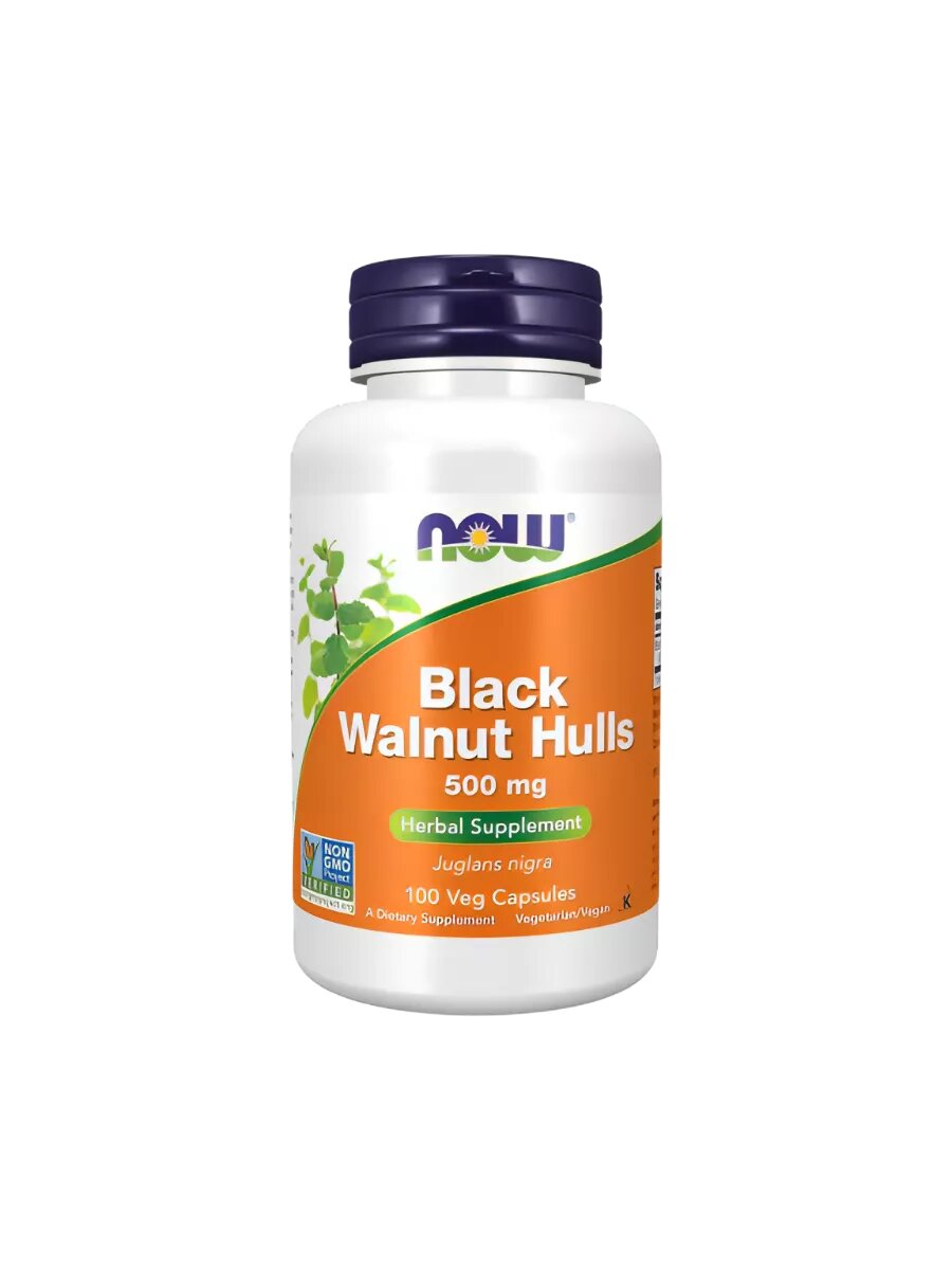 Черная скорлупа грецкого ореха 500мг