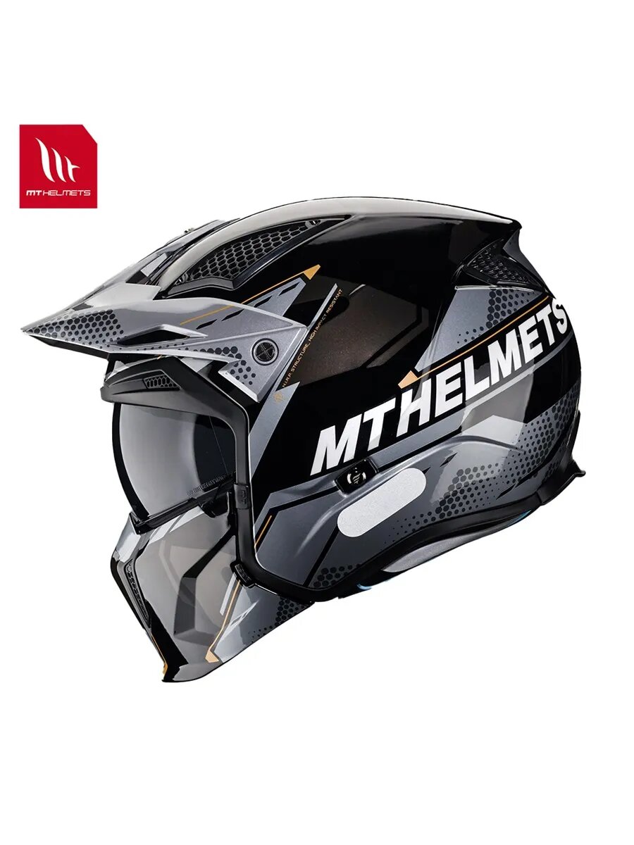 MT Мотошлем Шлем для бездорожья STREETFIGHTER SV