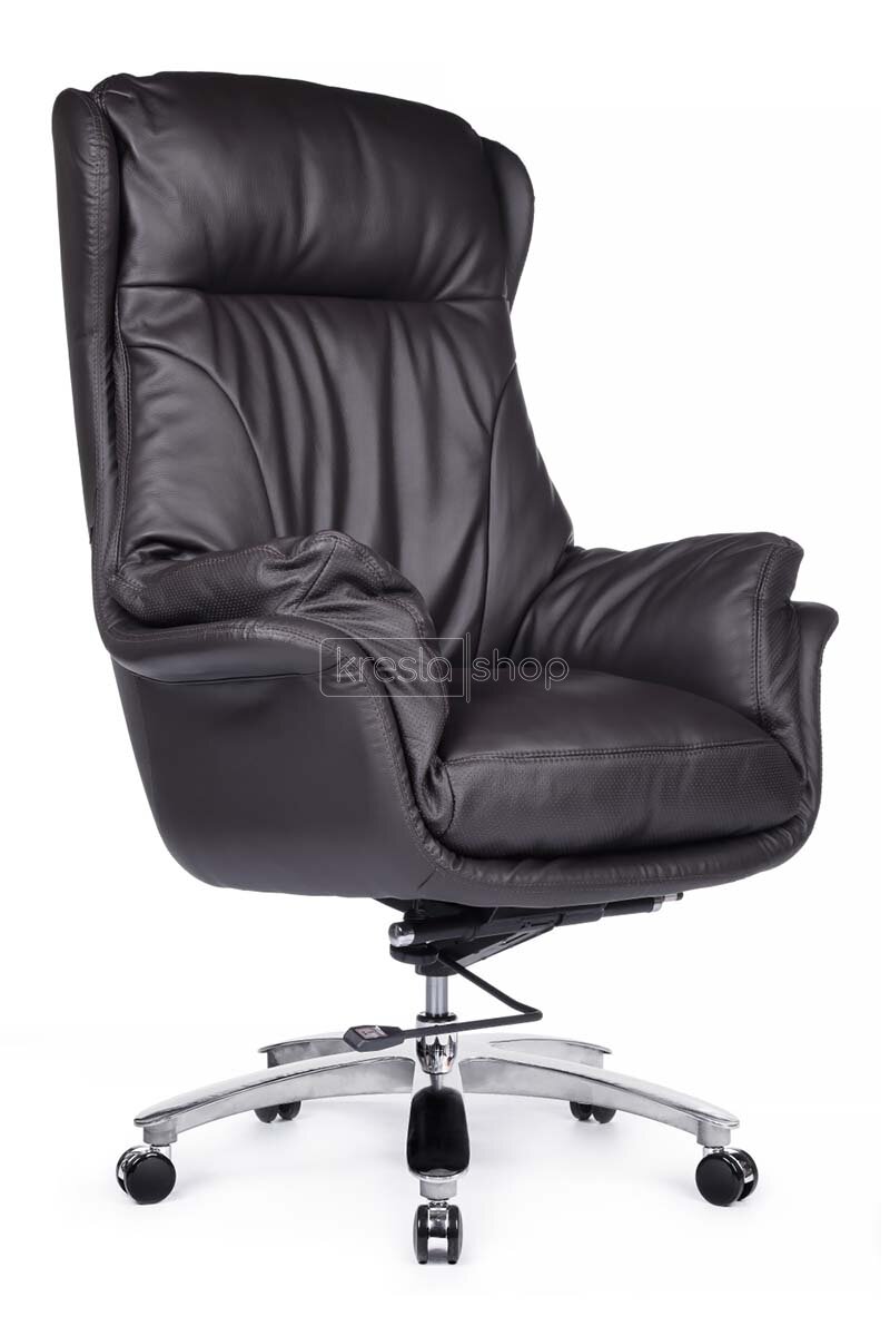 Кресло для руководителя Riva Design Leonardo A355 коричневая кожа