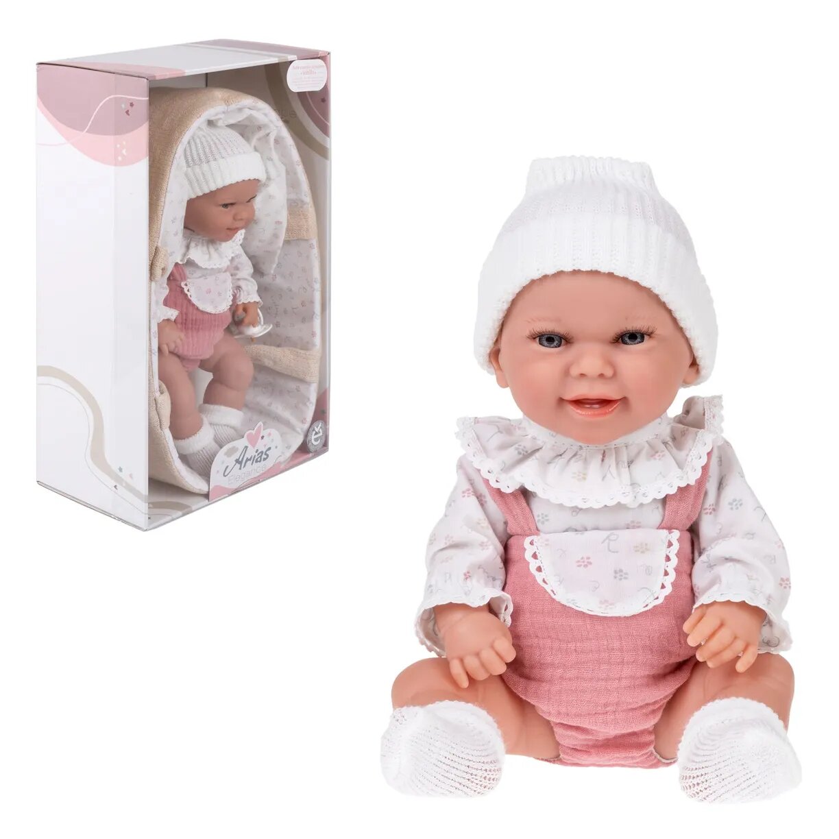 Кукла Arias "Elegance", для девочек, с люлькой, виниловая, 33см
