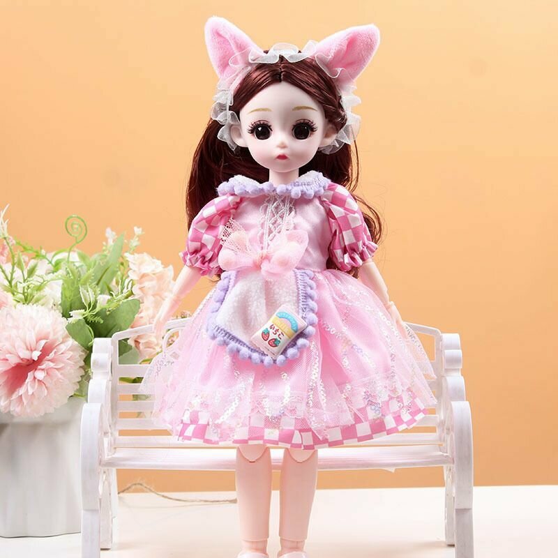 *Одень куклу в платье Розовая лиса