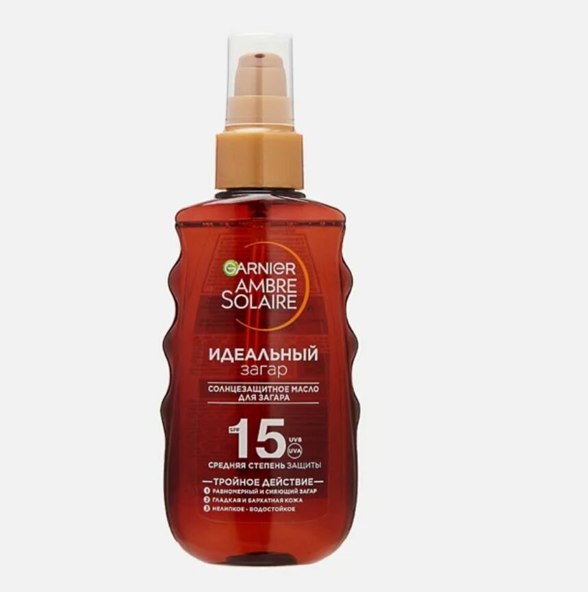 Garnier AMBRE SOLAIRE масло для интенсивного загара 15 SPF