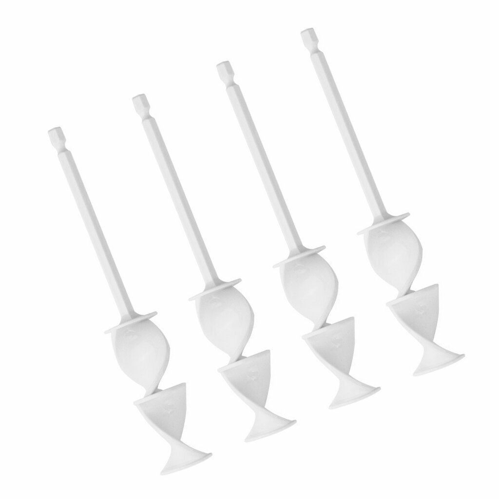 4шт Эпоксидные миксеры Спирали Смесители для краски Насадки для дрели Смесители для смолы Насадки для дрели Смесители для краски Для бетонных штукатурок Многоразового использования