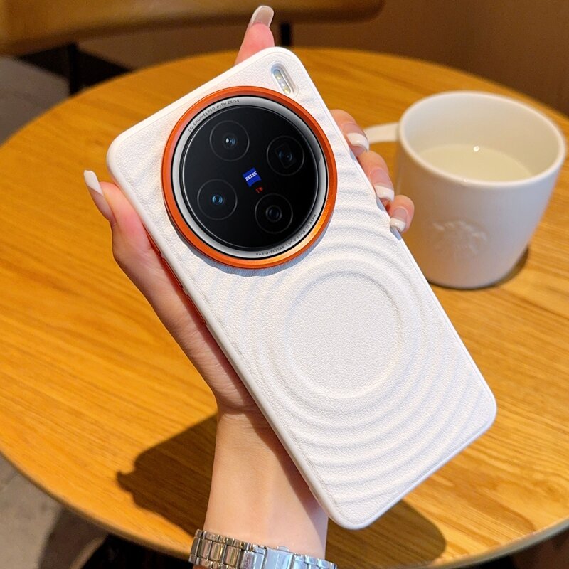 Чехол для Vivo X200/ Виво Х200 антиударный чехол, матовая поверхность, металл, резина, защита камеры, ударопрочный, Vivo, Vivo X200, чехол-кардиомонитор, white
