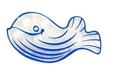 Мини коврик для ванной комнаты Кашалот на присосках 1 штука К6-34В