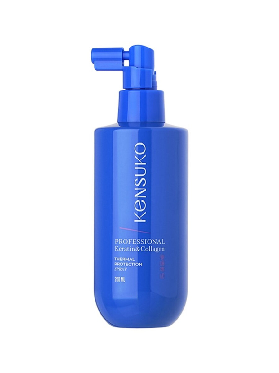 Спрей для укладки волос KENSUKO PROFESSIONAL Термозащитный (с кератином и коллагеном) 200 мл