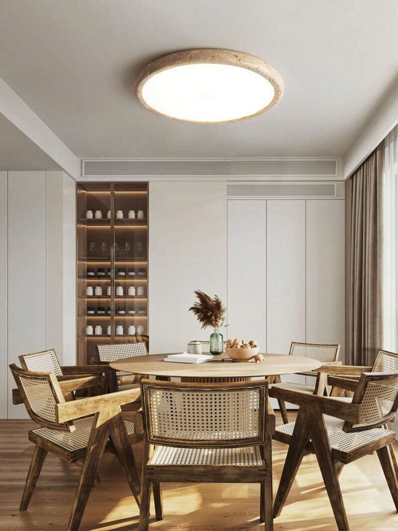 Желтая резная каменная люстра для прихожей гостиной спальни, мраморный подвесной потолочный светильник