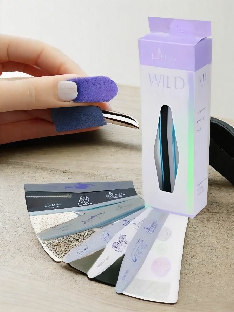 Набор пилок для ногтей "Wild Files Pack", 6шт, универсальный