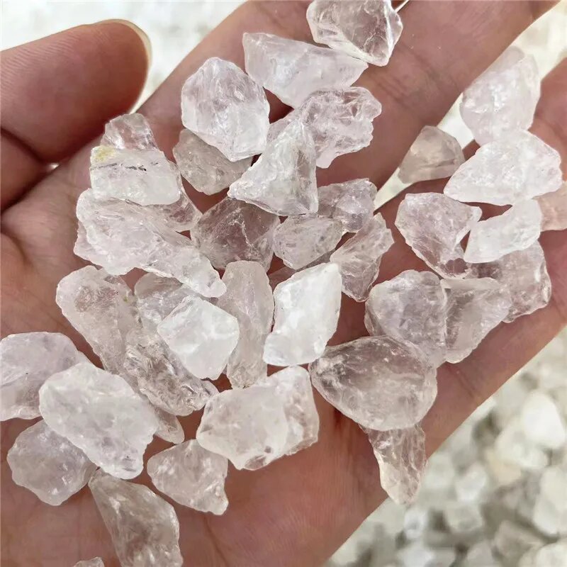 Натуральный белый кристаллы камней для дома Sisterstone 300g