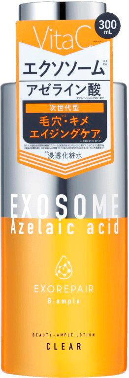 COSMETEX ROLAND Лосьон-сыворотка B: ample Exorepair Beauty Serum Lotion Clear для лица очищающая с экзосомами и азелаиновой кислотой, 300 мл