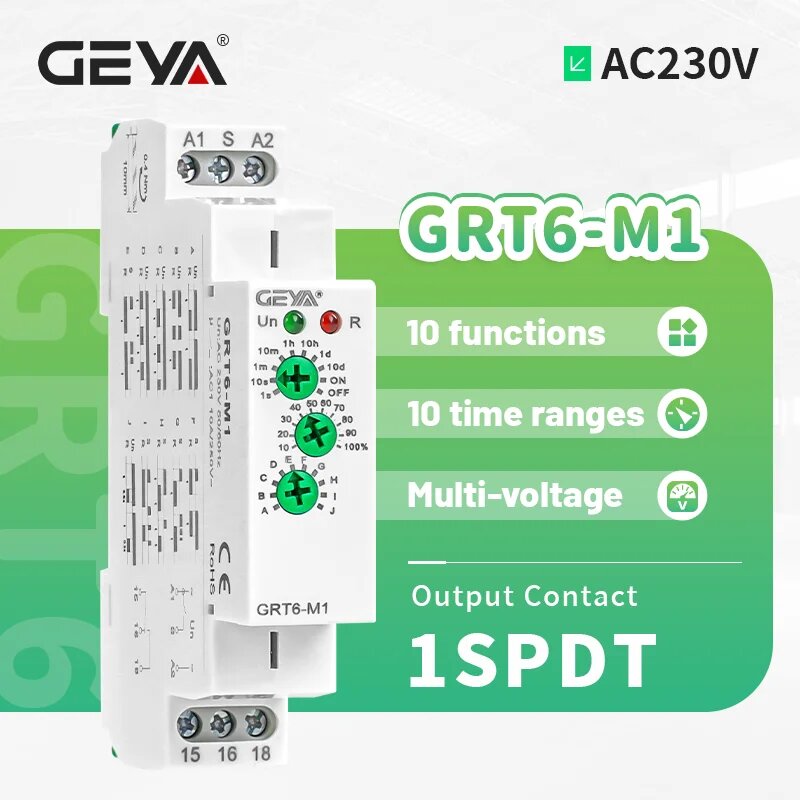 GEYA GRT6-M Многофункциональное реле времени M1-AC230V