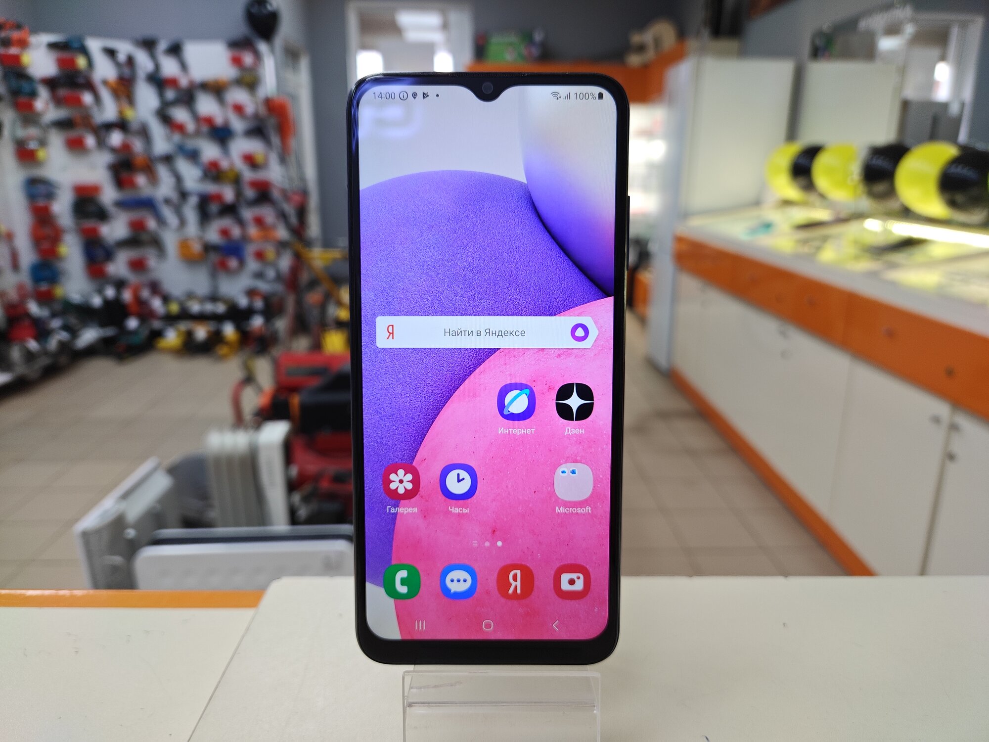 Смартфон Samsung Galaxy A03s 4/64 ГБ , Dual nano SIM, синий б\у уценка