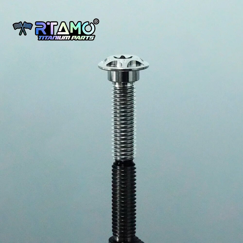RTAMO Титановые тормозные болты M8X20/25/30/33/40 Sliver (1PC), M8X25 mm