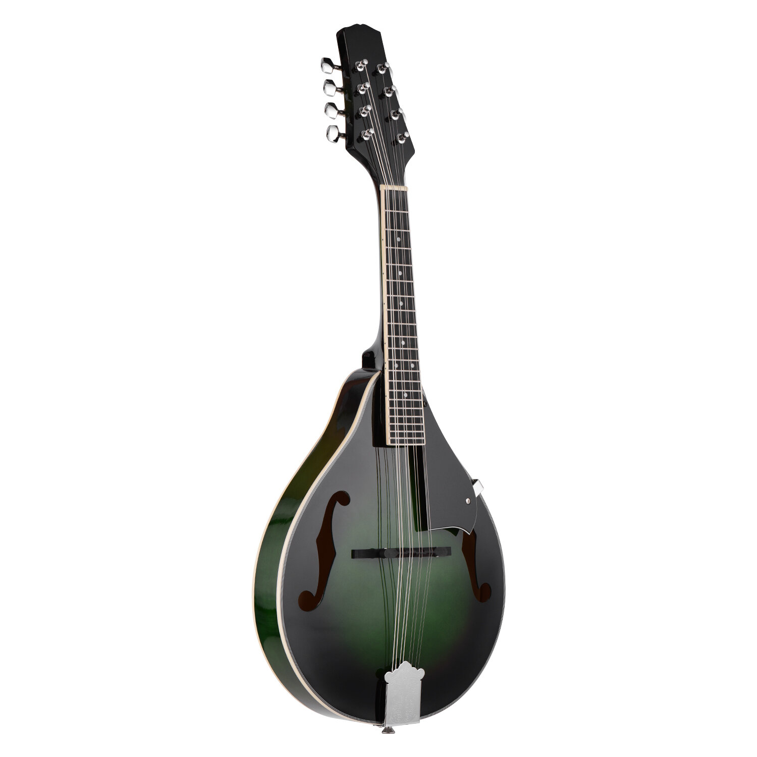 Мандолина стиль A 8-струнная с корпусом из липы, накладкой из инженерной древесины, регулируемыми струнами для начинающих с сумкой для хранения, цвет зеленый + черный, материал липа + инженерная древесина + металл, струны стальные, вес товара 740г,