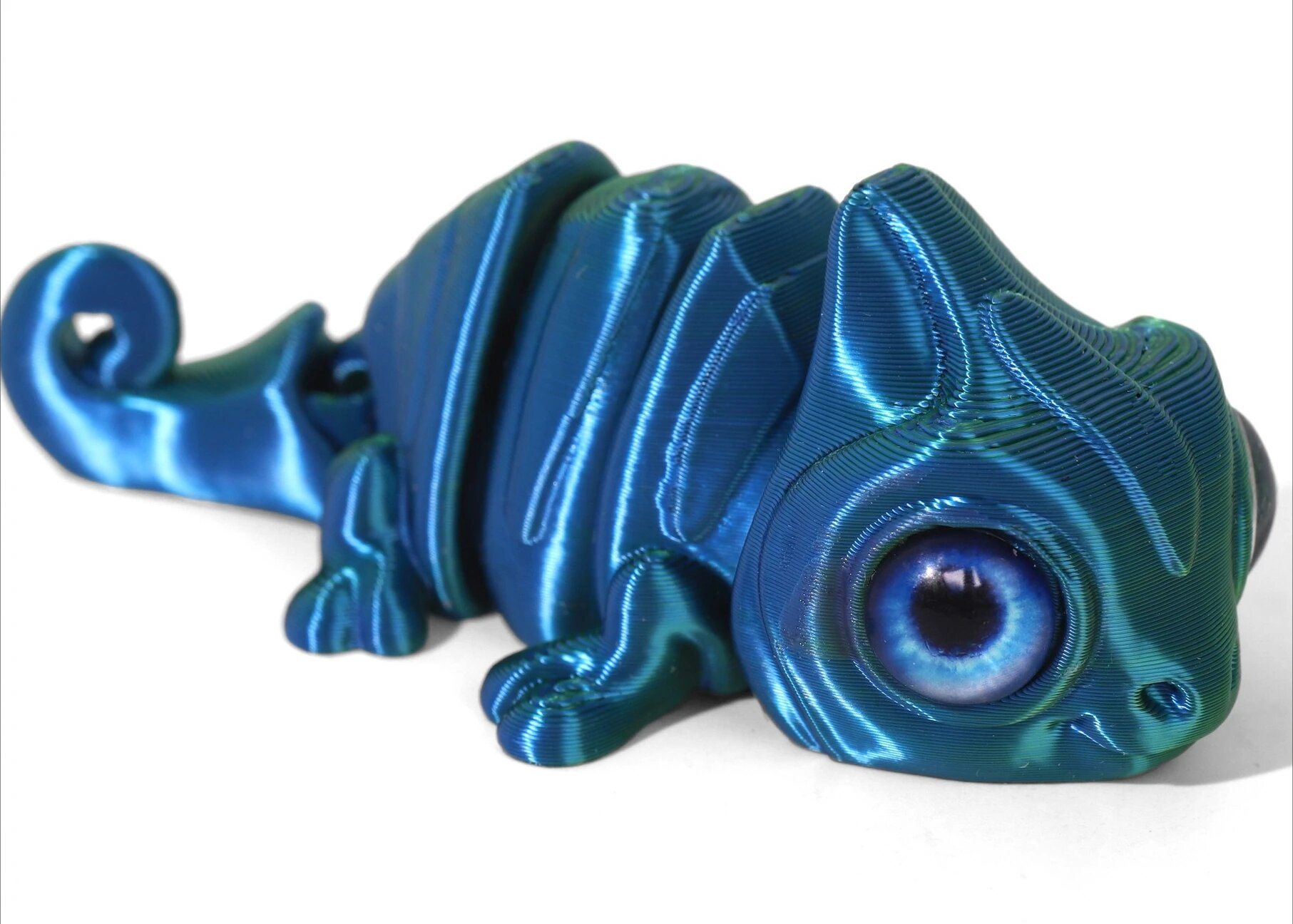 Миниатюра хамелеон MOONBIFFY 8CM, Blue Green