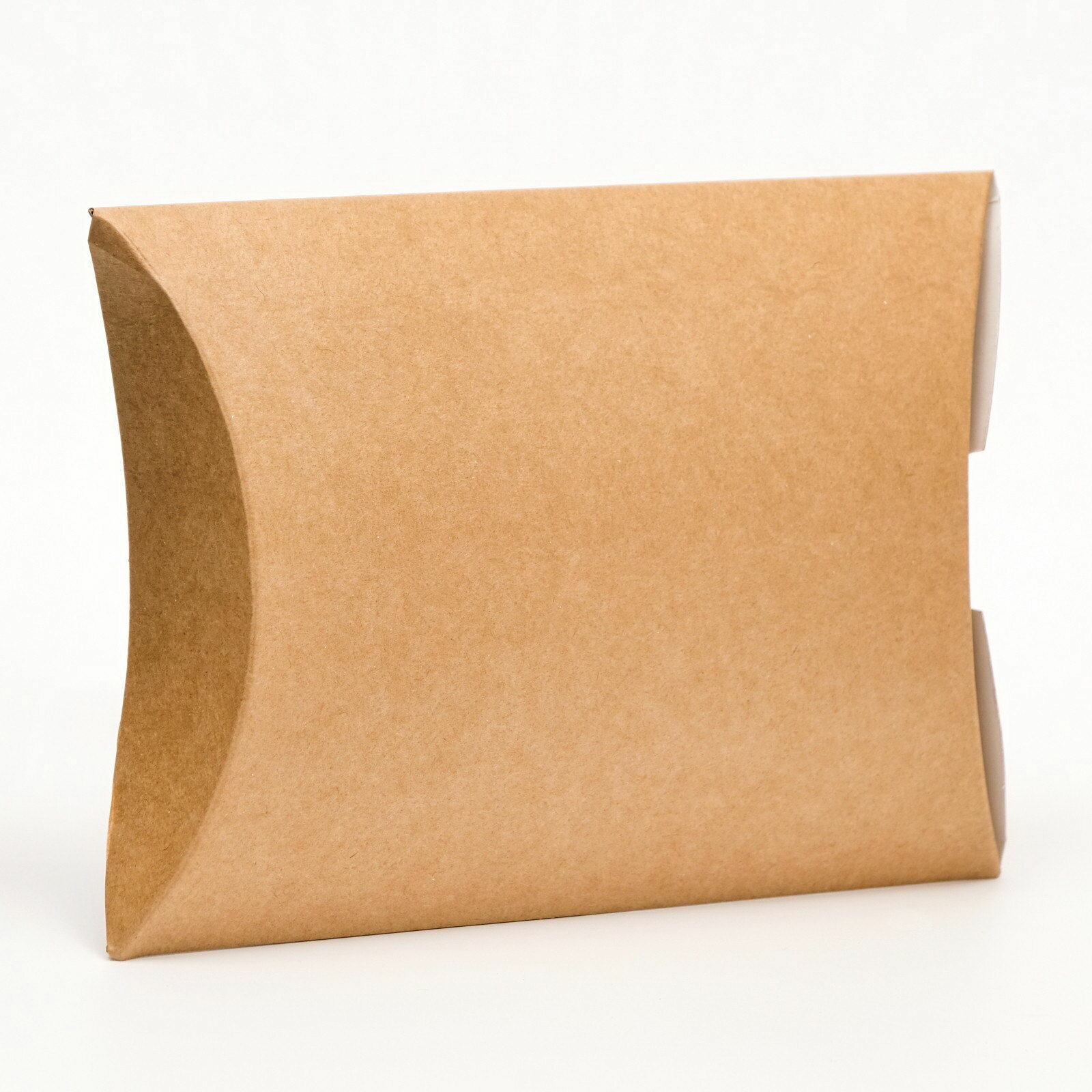 Коробка складная крафт, 19x14x4 см, дизайн: однотонный, цвет: бежевый, 10 шт.