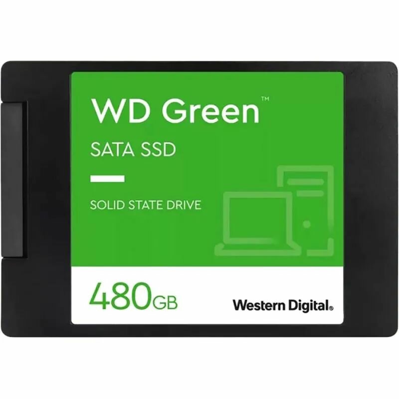 SSD накопитель WD Green 480Gb 2.5 SATA III (WDS480G3G0A)
