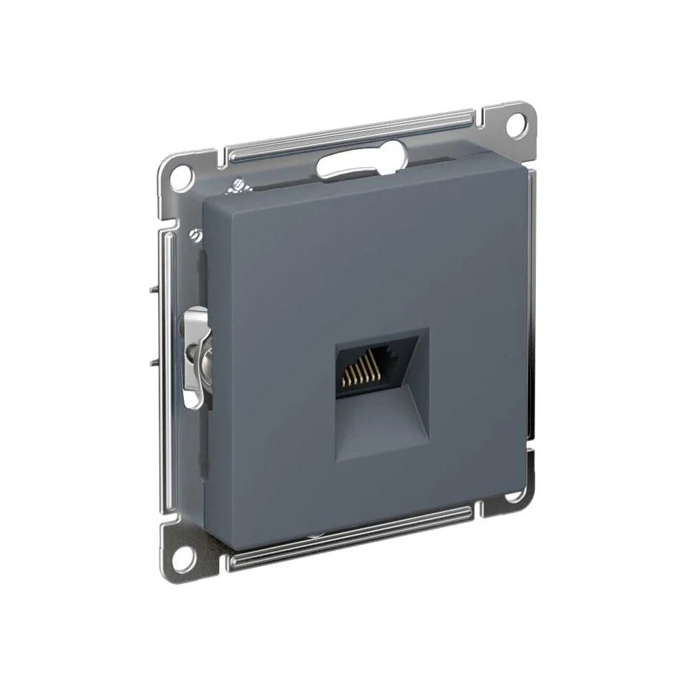 Розетка, Systeme, компьютерная Systeme Electric (Schneider Electric) ATLASDESIGN RJ45, грифель ATN000783, Механизм