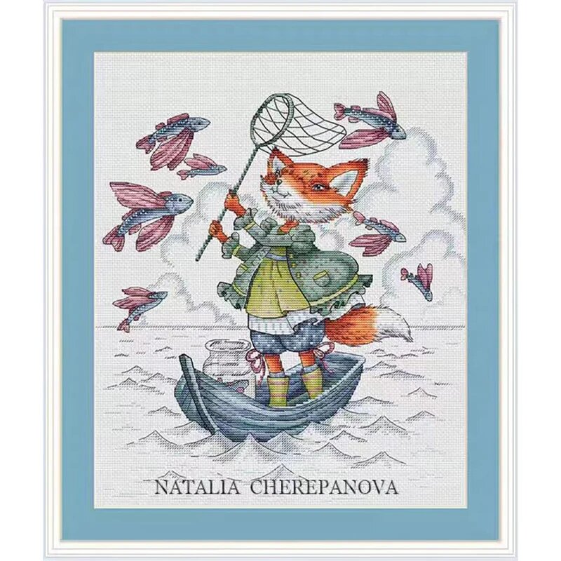 Набор для вышивки крестом XIUSPRING, картина, 100% хлопок ZZ12721-A, 14ct white