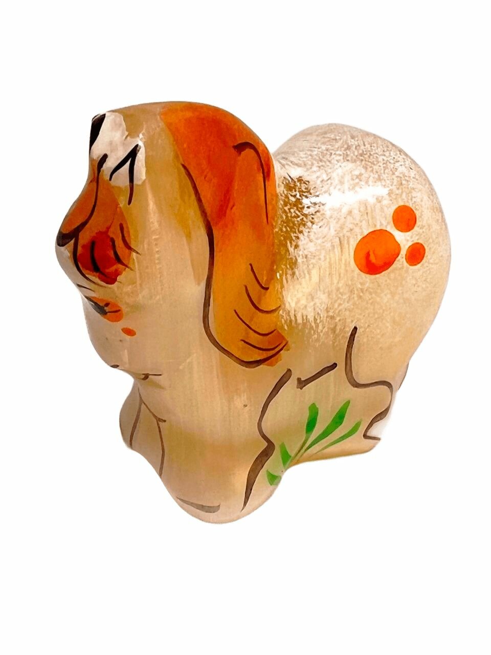 Статуэтка Лошадка в травке из Селенита