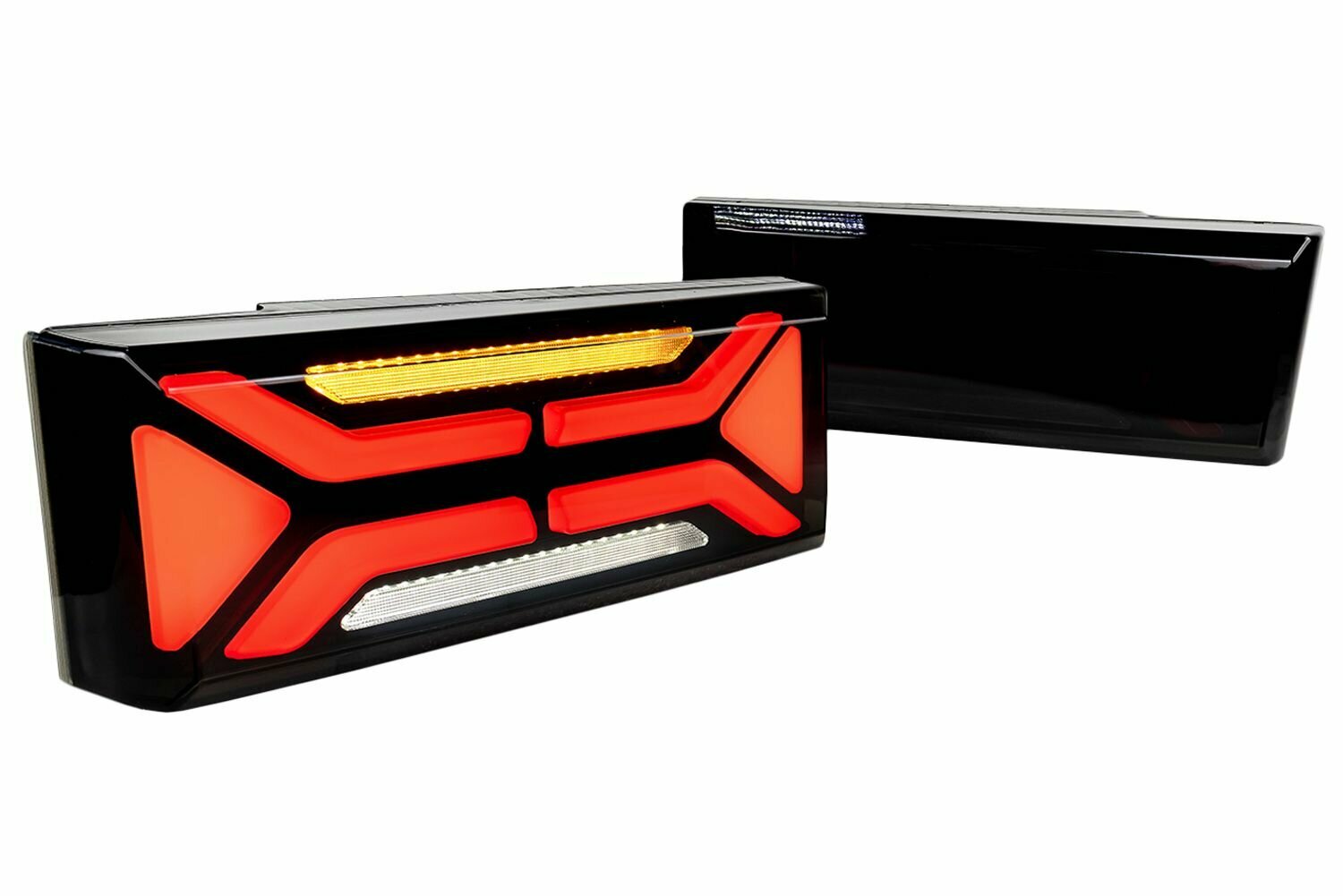 Задние тонированные диодные фонари ML в Х-стиле для ВАЗ 2108-21099, 2113, 2114