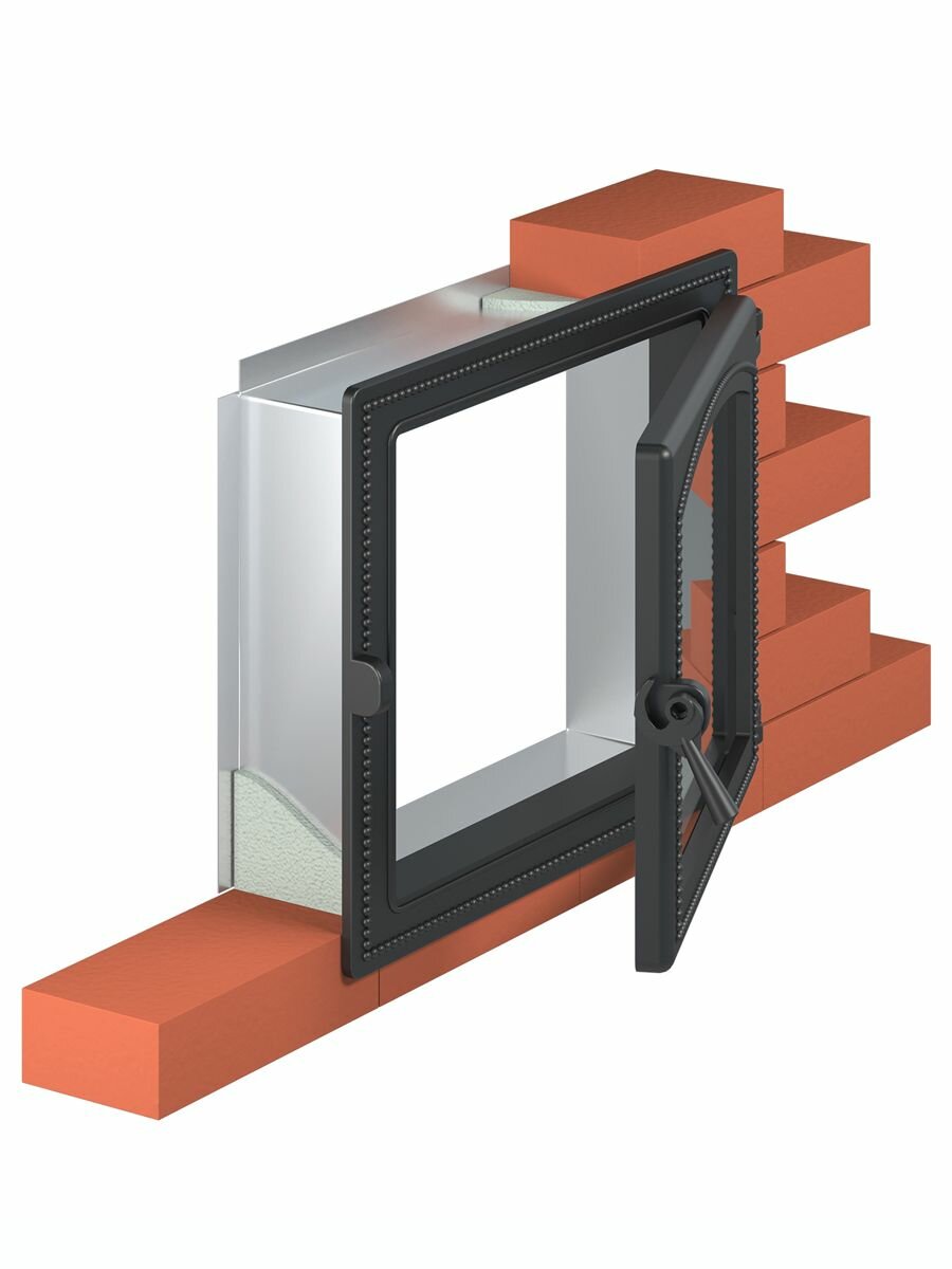 Тоннель монтажный для печной или каминной дверки Везувий 240 (352х412х120)