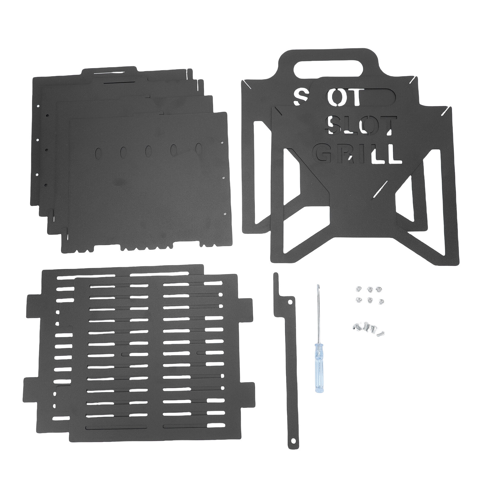 Slot Grill Portable Folding Charcoal Grills Detachable Folding BBQ Grill for Outdoor Travel Backyard Picnic