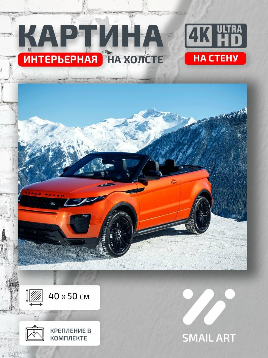 Картина на холсте интерьерная 40 на 50 на стену Альпы rover для кабинета авто дизайн декор