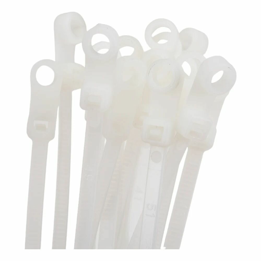 Нейлоновые стяжки FORTISFLEX КСО 4х150 белый 100 шт. 80529