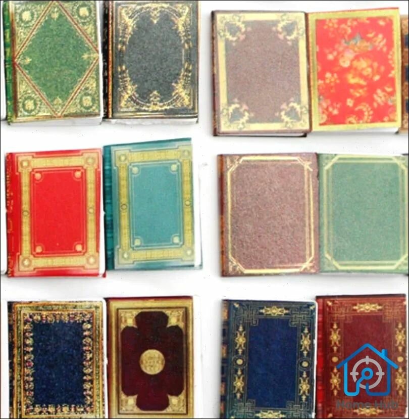 Классика мини - игрушечного дома 1: 12, состоящая из 12 книг случайного цвета, подходит для DIY - игрушечного дома в качестве реквизита для съемки сцены