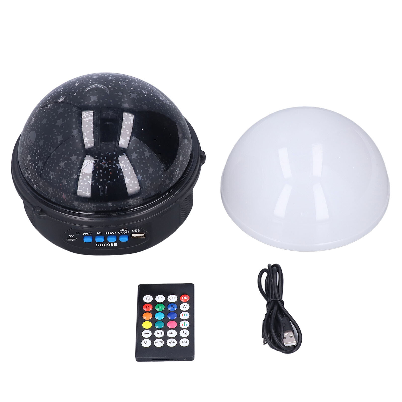 LED Bluetooth Звездный Светильник с Динамиком, USB RGB Проекционный Ламп для Декора Баров и Дома с Музыкальным Управлением и Пультом