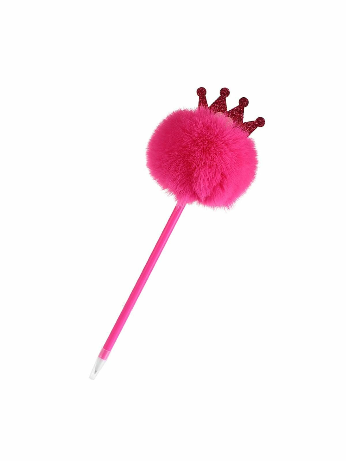 Канцелярские товары, Шариковая ручка с пушистым помпоном 0,7 мм, забавная для студенток