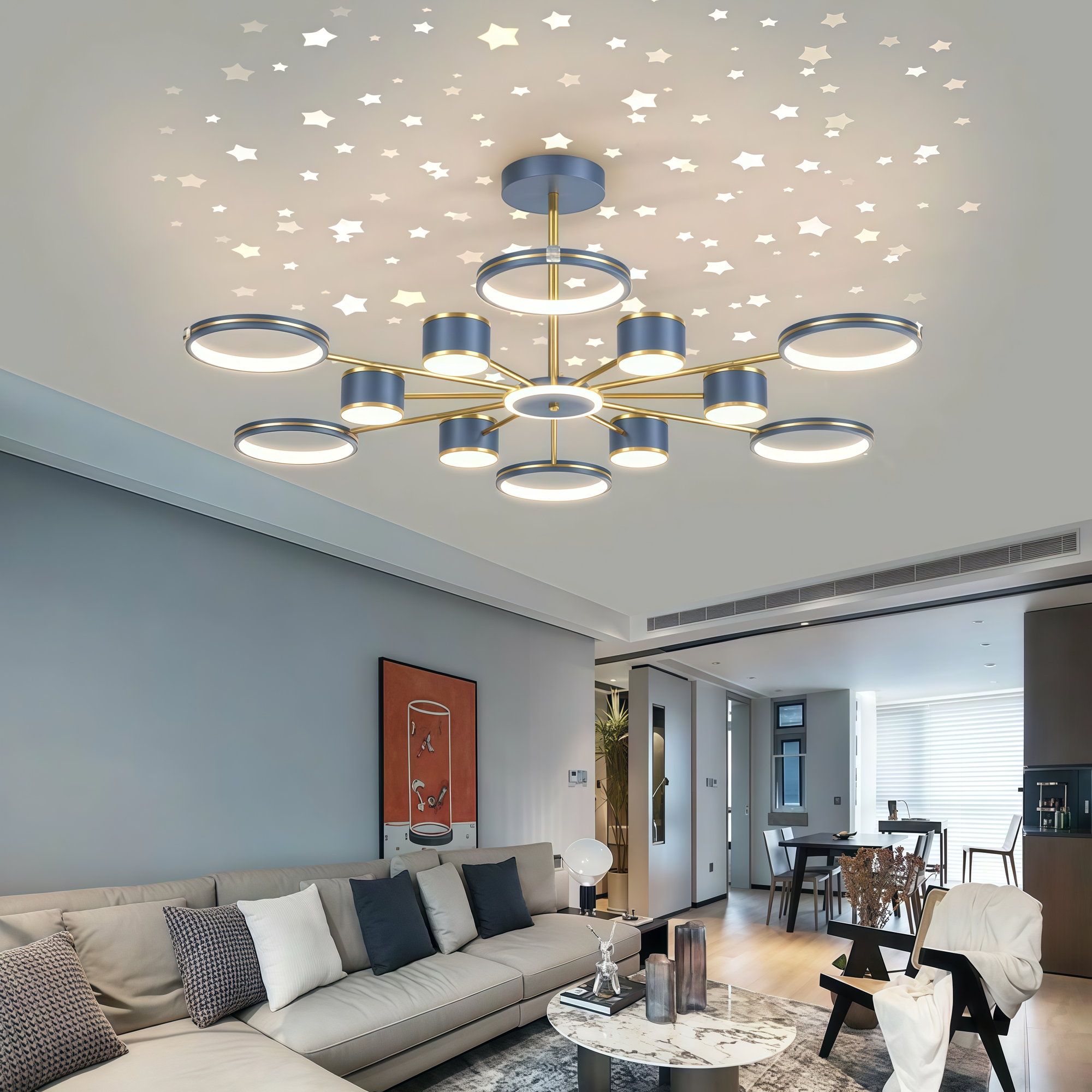 Светильник Clear Lighting, металл, пульт дистанционного управления