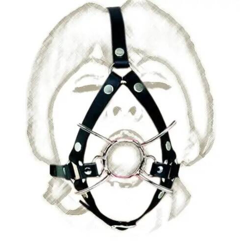 Кожаная маска для лица, кляп для рта, БДСМ-бондаж, силиконовый кляп-шар, ремень для ремня, повязка на глаза, секс-игрушки для пар