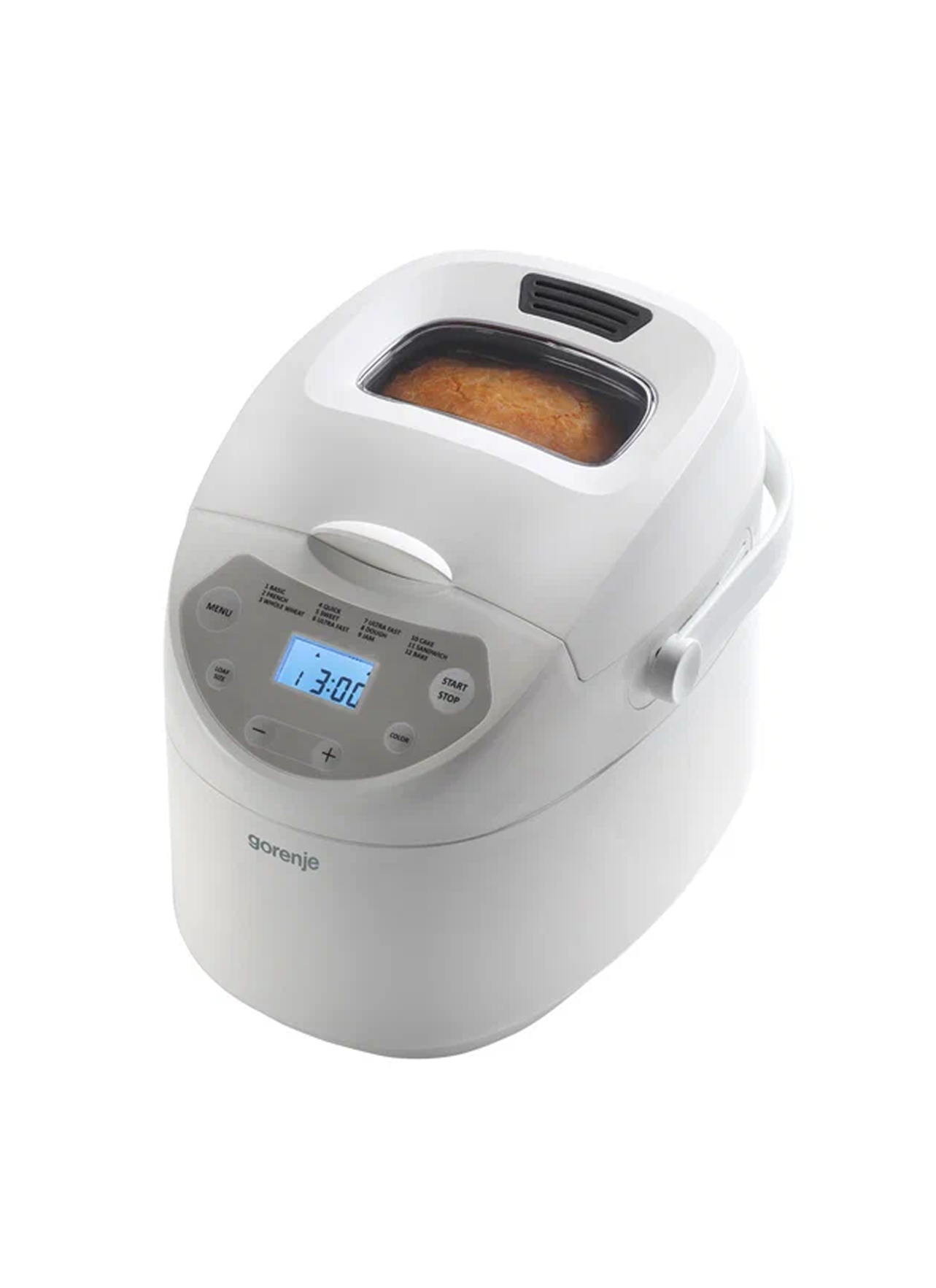 Хлебопечка Gorenje BM910W, белый, мощность 600 Вт, 11 программ.